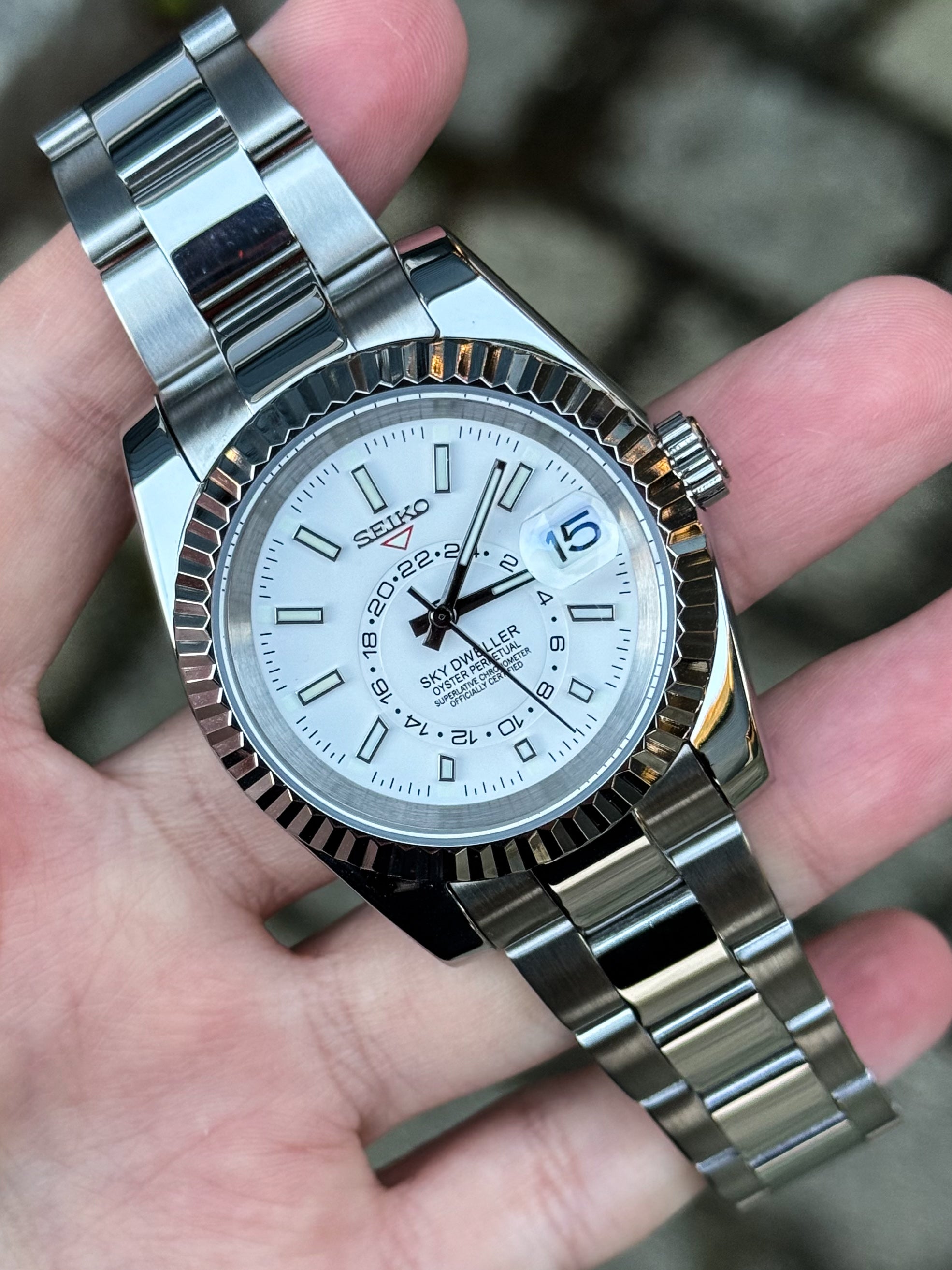 Seiko "White Dial" Sky Dweller Mod