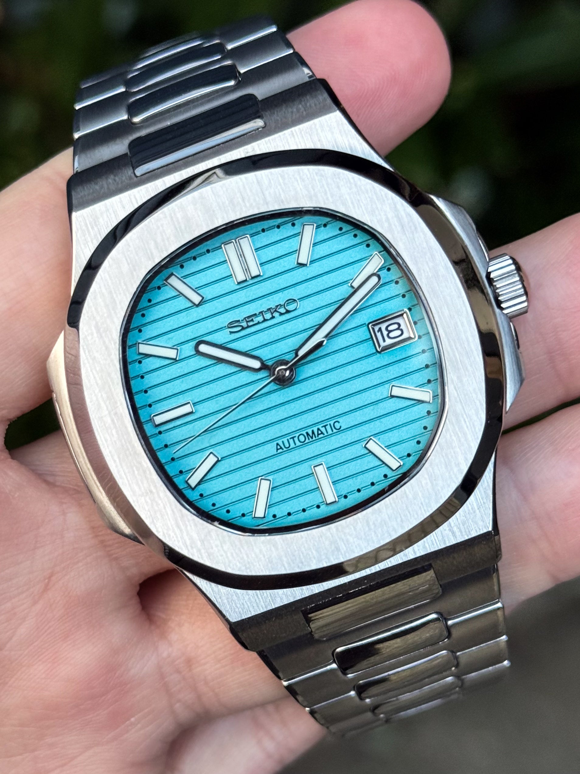 Seiko "Tiffany" Nautilus Mod – Custom Seiko Watch, Hand Assembled in Norway